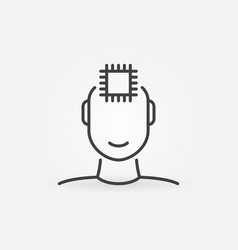 Artificial intelligence concept cartoons Vector Image