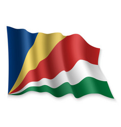 3d waving flag Royalty Free Vector Image - VectorStock