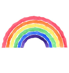 Abstract hand painted rainbow watercolor Vector Image
