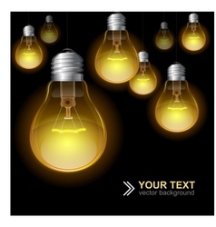 Simple colorful light bulb seamless pattern Vector Image