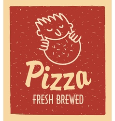 Logo for italian pizzeria Royalty Free Vector Image