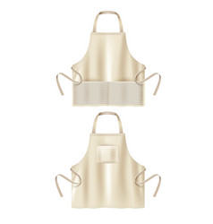 Brown apron Royalty Free Vector Image - VectorStock