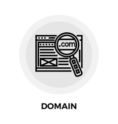Domain Line Icon Royalty Free Vector Image - VectorStock