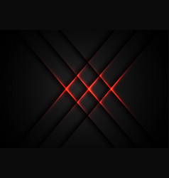 Abstract red light cross pattern on grey Vector Image