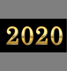 Gold numbers isolated Royalty Free Vector Image