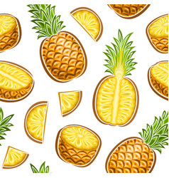 Seamless pineapple Royalty Free Vector Image - VectorStock