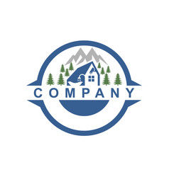 Jet location business logo design Royalty Free Vector Image