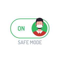 On and off toggle switch realistic buttons set Vector Image