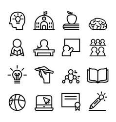 Writing icons set Royalty Free Vector Image - VectorStock