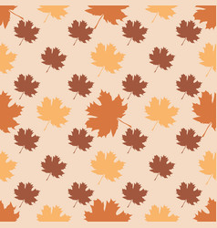 Autumn leaves seamless pattern Royalty Free Vector Image