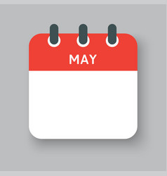 Template icon page calendar day week monday Vector Image