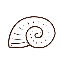 Shell swirl Royalty Free Vector Image - VectorStock