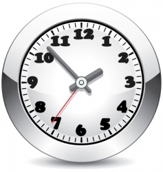 Colorful clock Royalty Free Vector Image - VectorStock