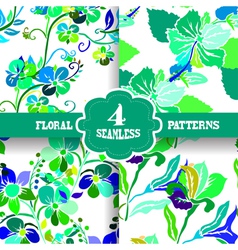 Seamless patterns set Royalty Free Vector Image