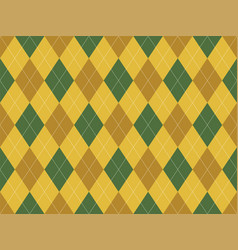 Argyle pattern green rhombus seamless texture Vector Image