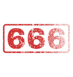 666 rubber stamp Royalty Free Vector Image - VectorStock