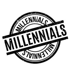 Millennials rubber stamp Royalty Free Vector Image