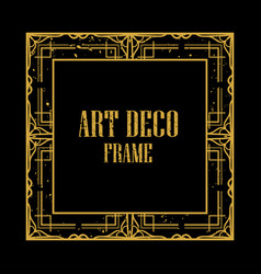 Alphabet art deco style in a set abcd Royalty Free Vector