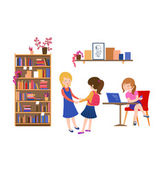 School class behavior Royalty Free Vector Image