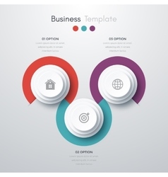 Infographics three options Royalty Free Vector Image