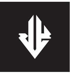 Jy logo monogram circle with piece ribbon style Vector Image