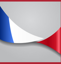 French wavy flag background Royalty Free Vector Image