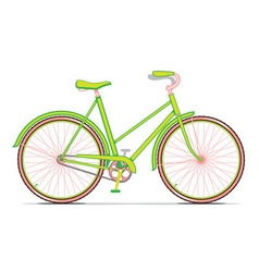 Bicycle green Royalty Free Vector Image - VectorStock