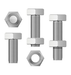 Hex bolt Royalty Free Vector Image - VectorStock
