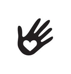 Hand palm logo icon design template Royalty Free Vector