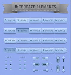 User interface elements Royalty Free Vector Image