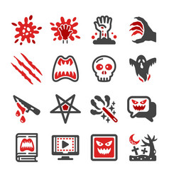 Horror icon Royalty Free Vector Image - VectorStock