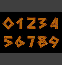 Cartoon balloon number 4 font kids numbers figure Vector Image