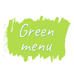 Eco food organic cafe menu design watercolor hand Vector Image