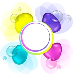 Color splash waves abstract background Royalty Free Vector