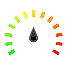 Universal semi-circle scale Royalty Free Vector Image