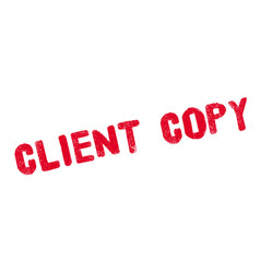 Client copy rubber stamp Royalty Free Vector Image