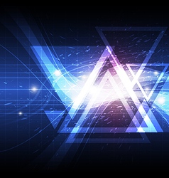 Star with technology background Royalty Free Vector Image