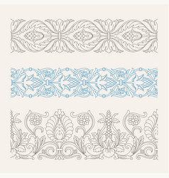 Decorative seamless border Royalty Free Vector Image
