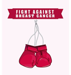 Boxing gloves on nail Royalty Free Vector Image