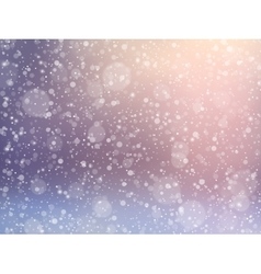 Falling snow effect Winter festive background Vector Image