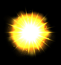 Explosion of rainbow ray lights Royalty Free Vector Image