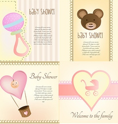Baby document design Royalty Free Vector Image