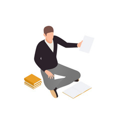 Two teen students mocking another at school Vector Image