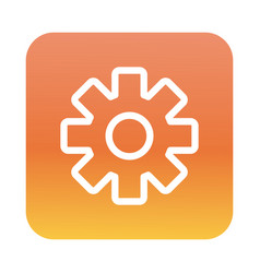 Single gear icon Royalty Free Vector Image - VectorStock