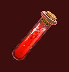 Sphere of blood game icon of magic orb interface Vector Image