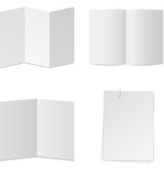 White paper set Royalty Free Vector Image - VectorStock