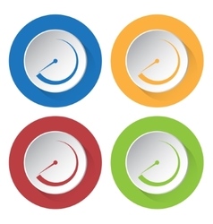 Set of four icons - dial symbol Royalty Free Vector Image
