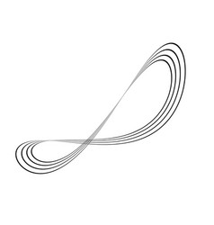 Black infinity symbol icon rectangular shape Vector Image