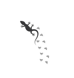 Cute cartoon animals alphabet lizard Royalty Free Vector