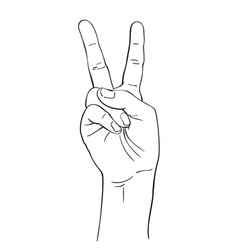 Heavy metal hand sign design Royalty Free Vector Image